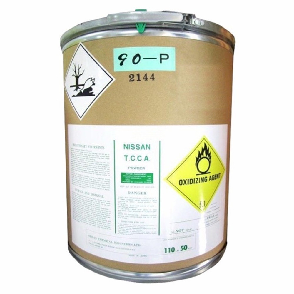 คลอรีนผง 90% T.C.C.A. 90% Powder NISSAN 50Kg – TK Power Summit